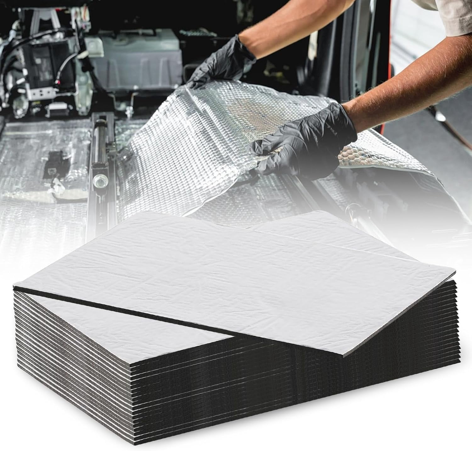 20PCS Car Sound Deadening Self Adhesive Mat, 40cm x 25cm Car Sound ...