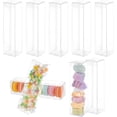 20PCS Clear Favor Boxes 1.95x1.95x7.87 Inch Rectangle Wedding Favour ...
