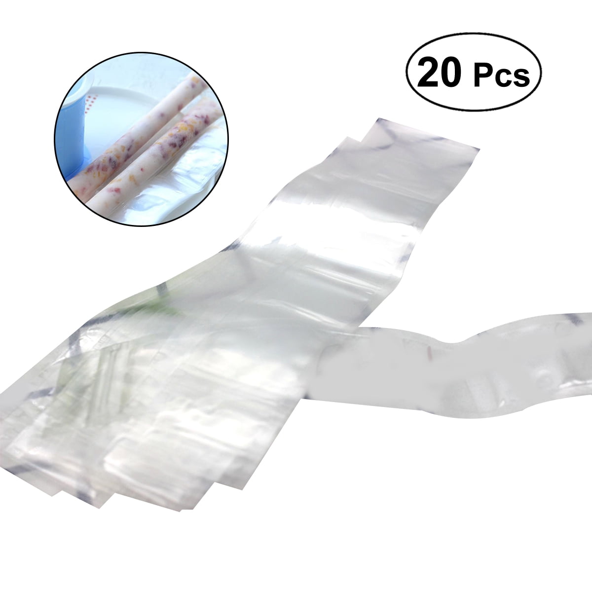 20PCS Disposable Ice Stick Bag Ice Smoothie Bags Ice Popsicle Bags Ice ...