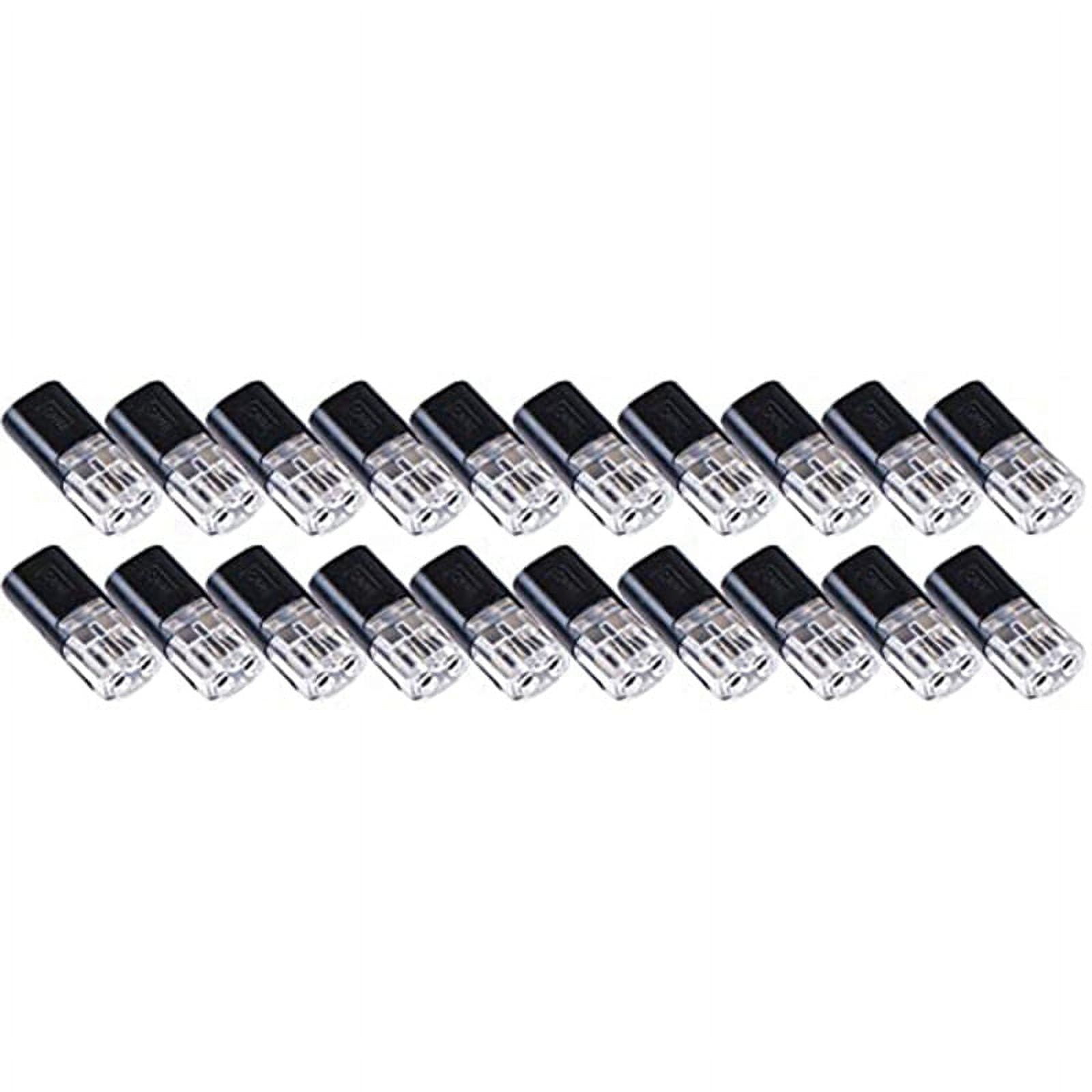 20PCS Double-Wire Push-In Connector with Locking Buckle,Low Voltage ...