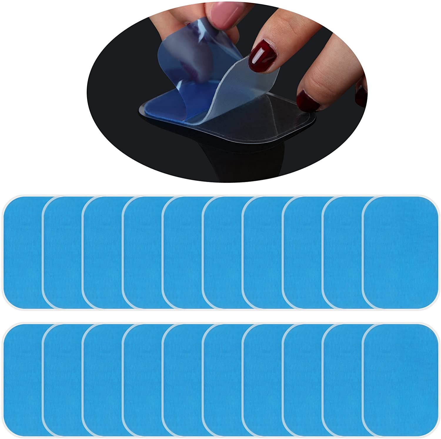 20PCS EMS Replacement Gel Pads for ABS Stimulator Trainer Abdominal Gel ...