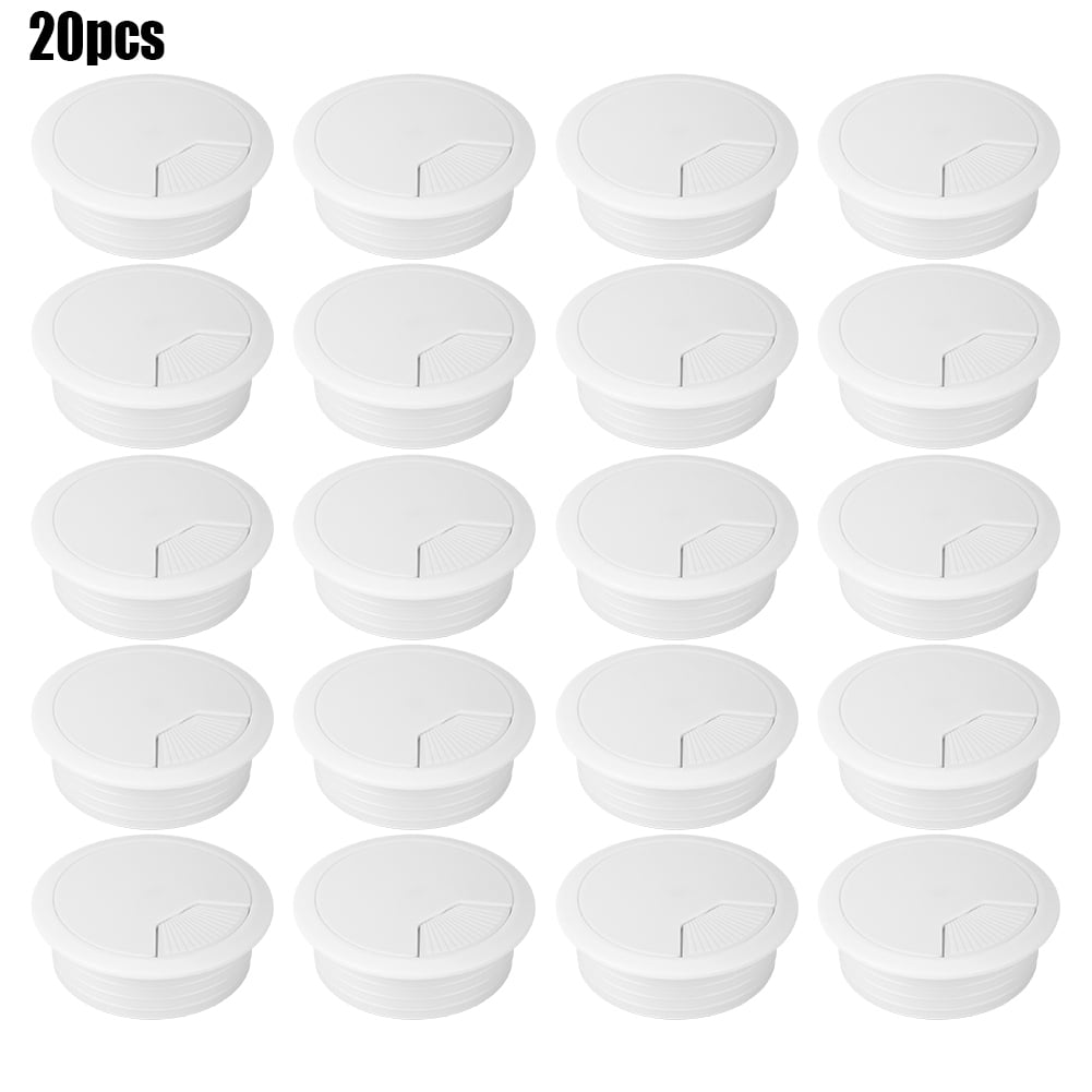 20PCS Enhanced Round Wire Organizer for Desk & Table, Concealment ...
