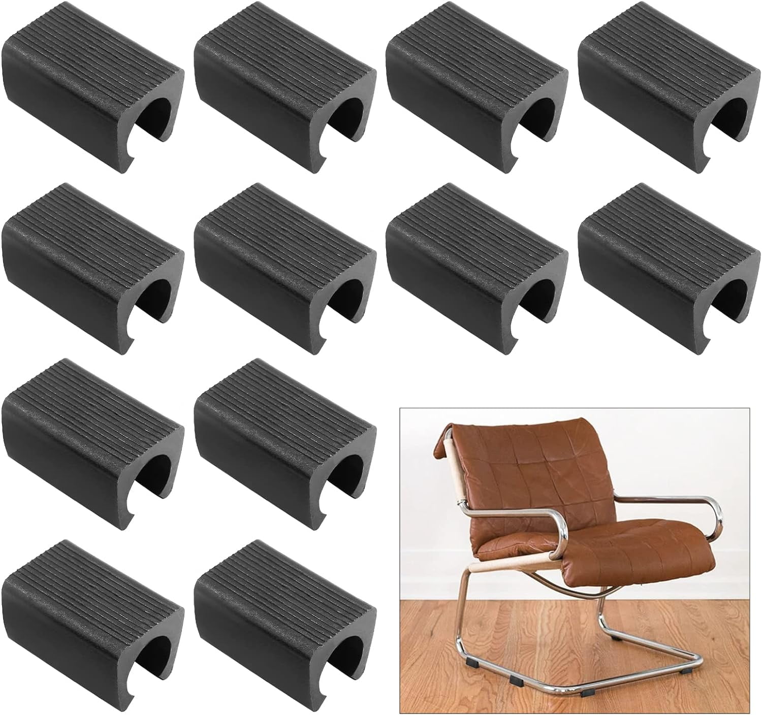 20PCS Furniture Feet Protectors 14mm Cap, Bar Stool Floor Protectors ...