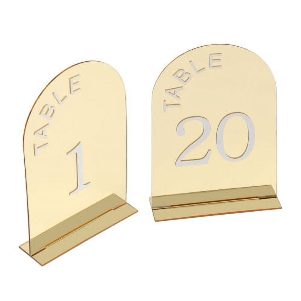 20PCS Gold Table Numbers for Party Table Numbers for Wedding Table ...