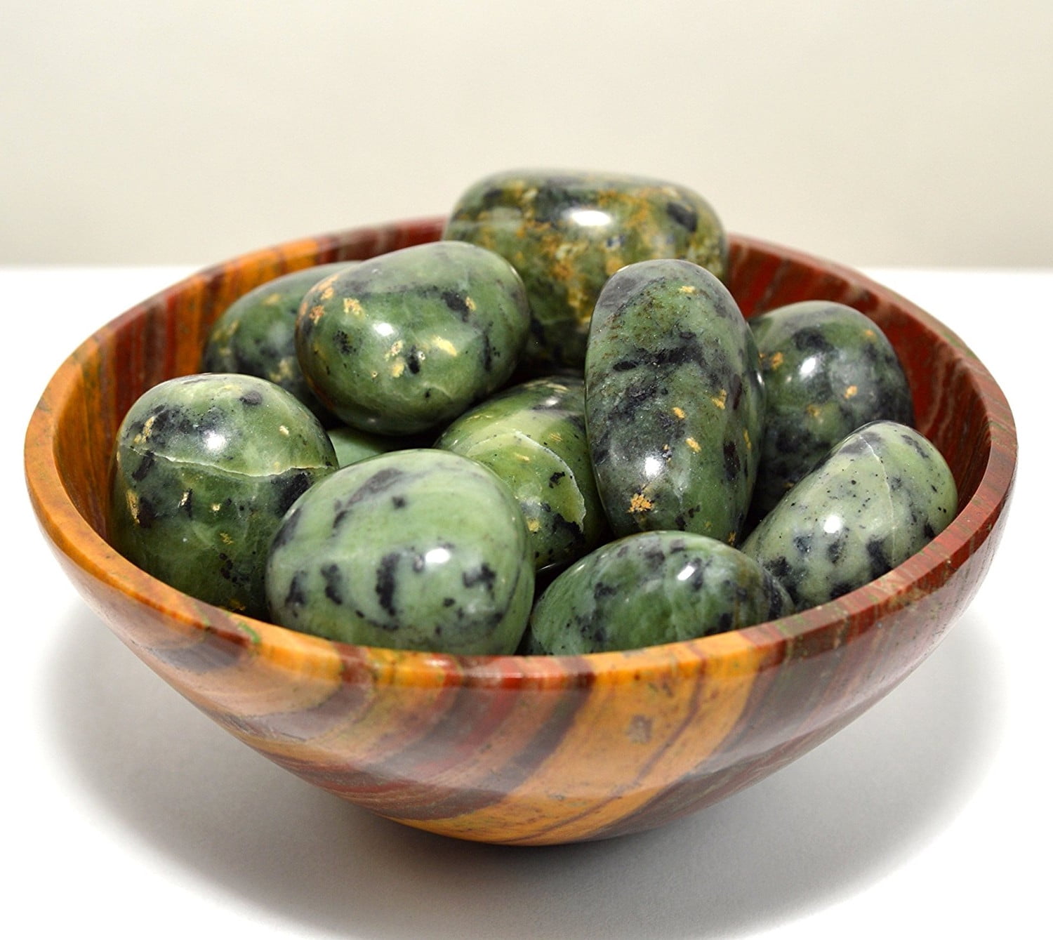 20PCS Green Nephrite "Inca Jade" Cabochons Crystal Stone Rock Cab ...