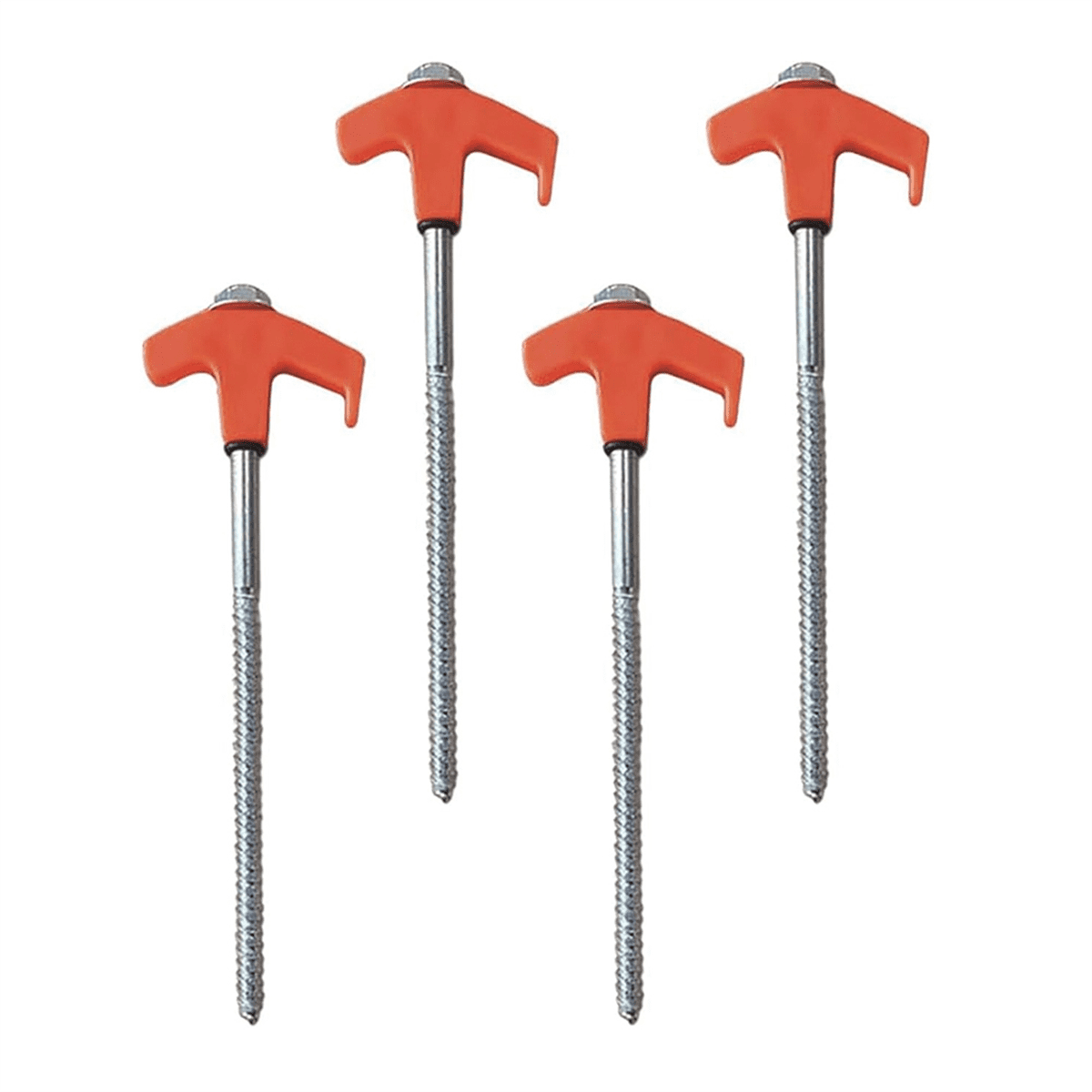 20PCS Ground Anchors Screw in Tent Pegs Camping Heavy Duty Stakes ...