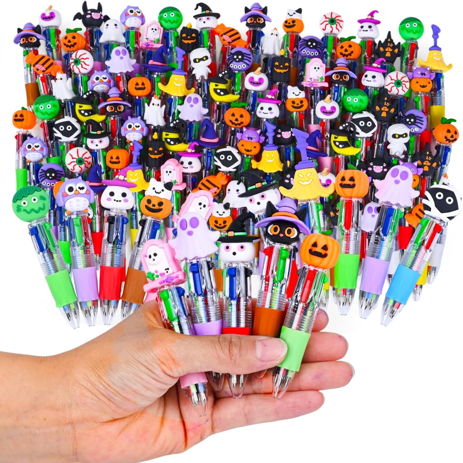 20PCS Halloween Colorful Multicolor Pen in One Cartoon Cute Fun 4-in-1 ...