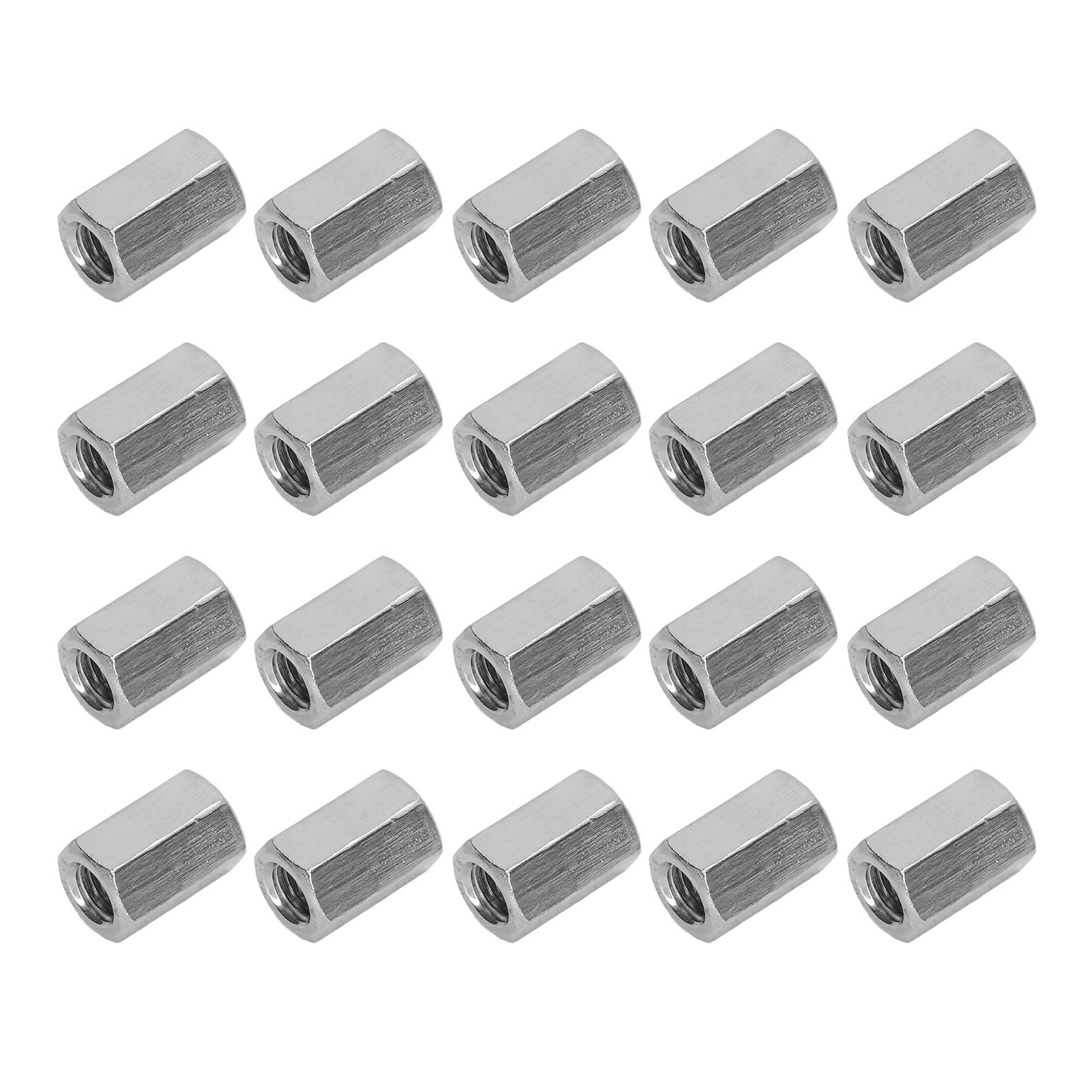 20PCS Hex Coupling Nuts 304 Stainless Steel Thread Rod Connection Nut ...