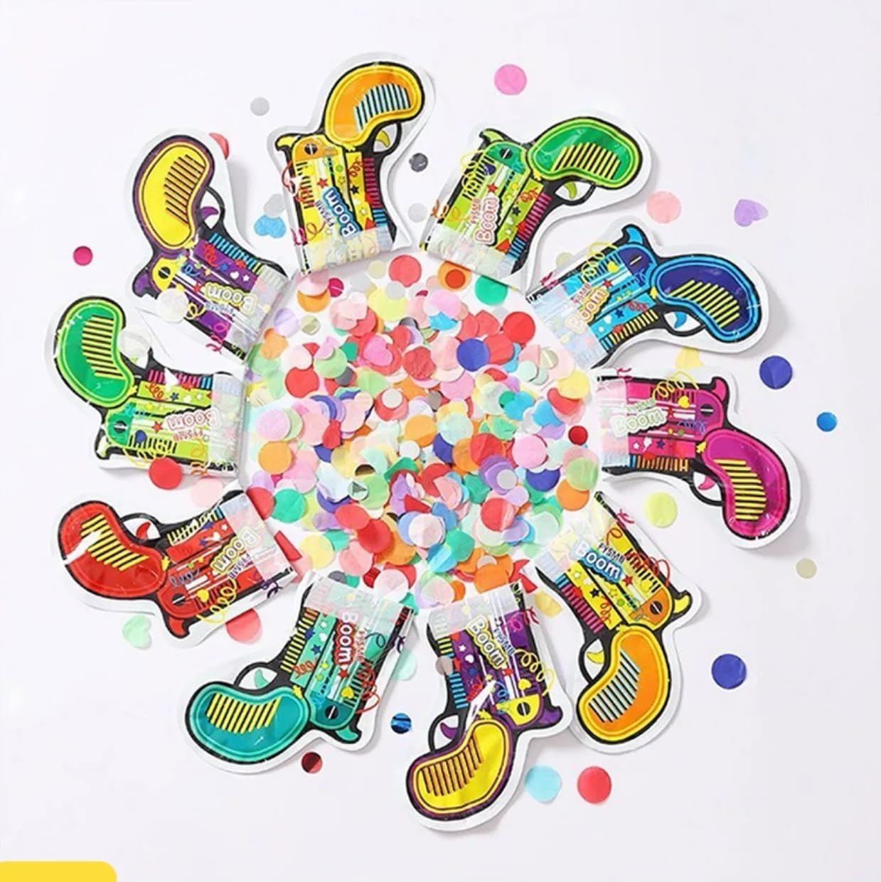 20PCS Inflatable Fireworks Gun, Party Toys Confetti Fireworks, Hand ...