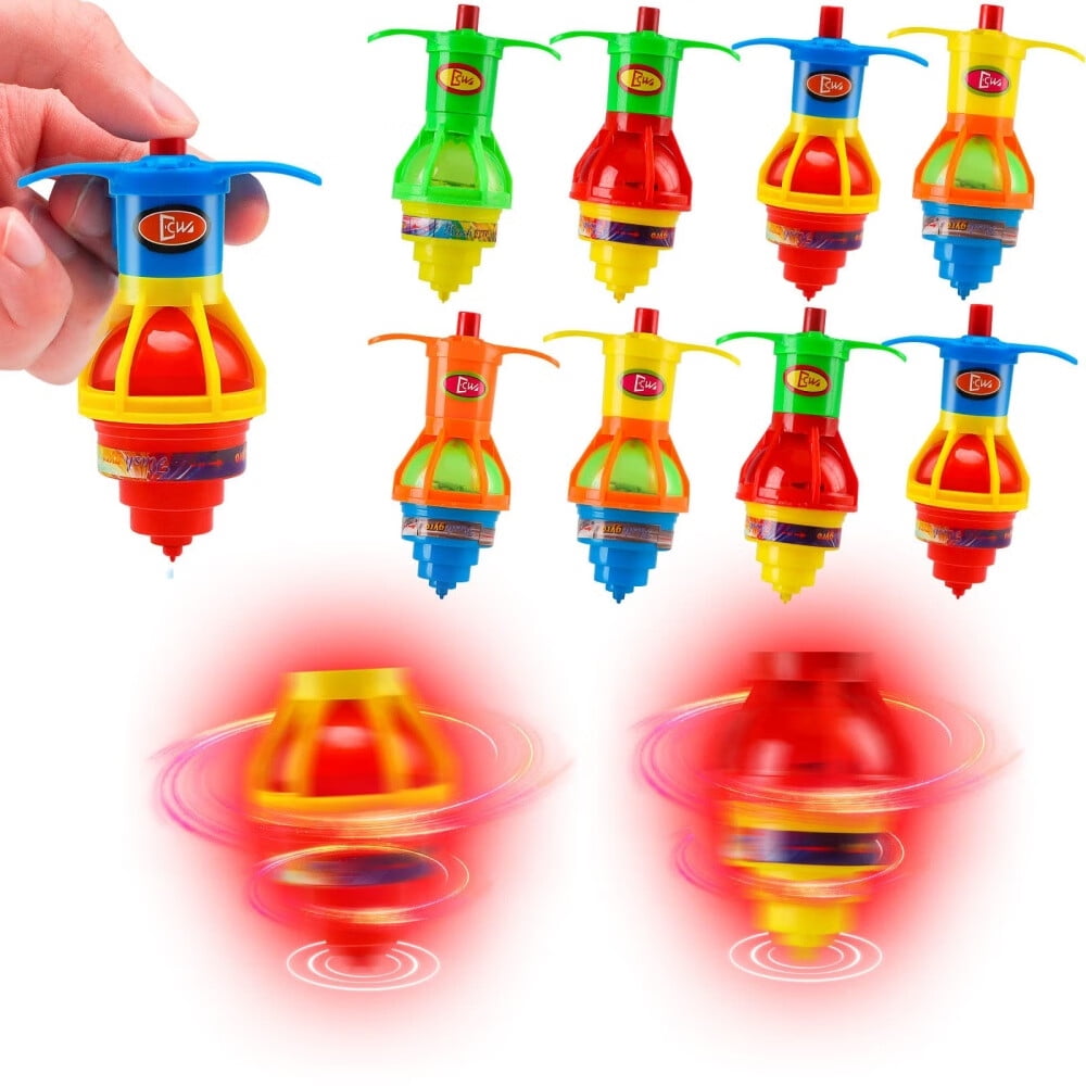 20PCS Light Up Spinning Tops for Kids, LED Light Up Flashing Spinning ...