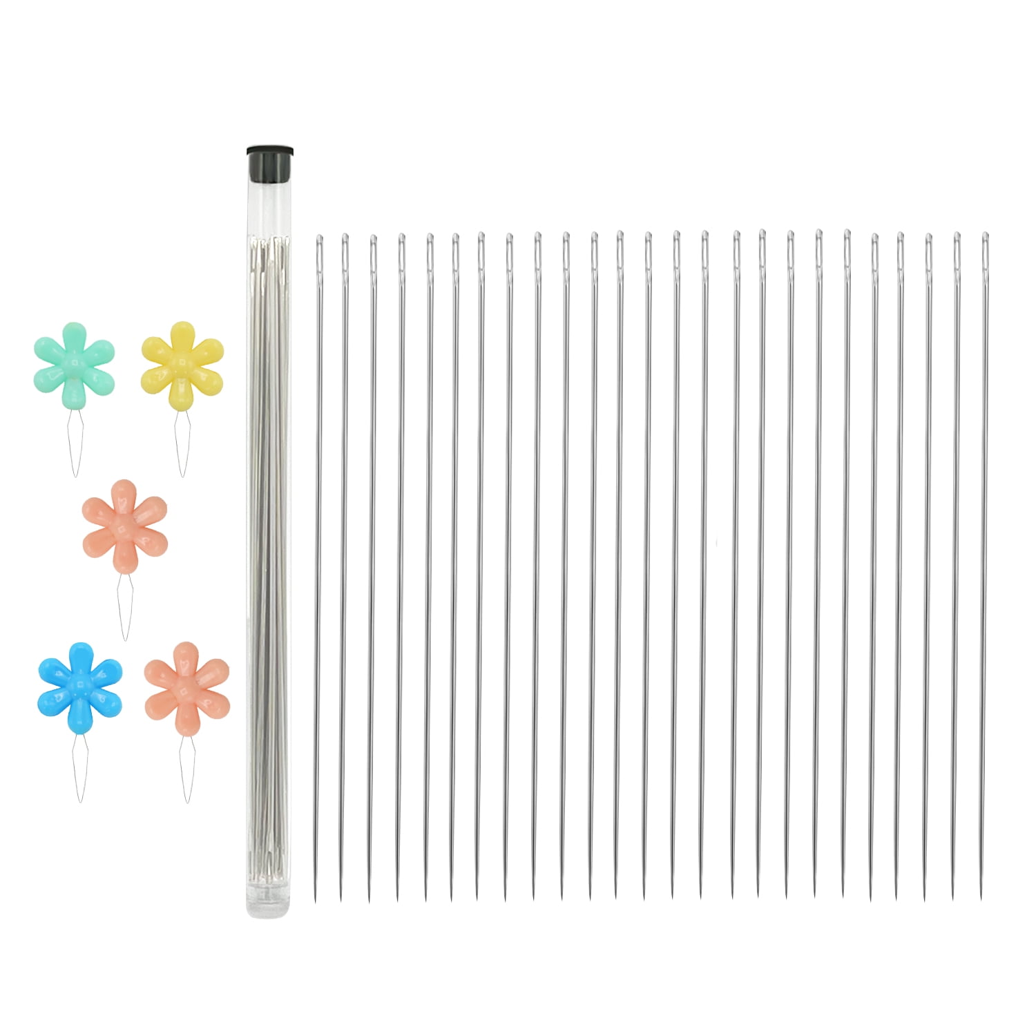 20PCS Long Sewing Needles Set Embroidery Needles Sharp Hand Sewing Doll ...