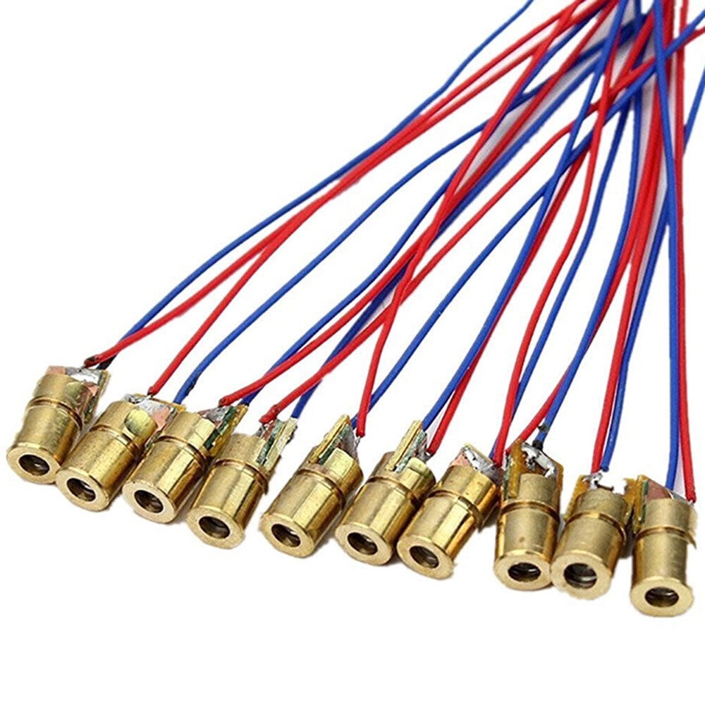 20PCS/Lot 650nm 6mm 5V 5mW Red Laser Dot Diode Module~ - Walmart.com