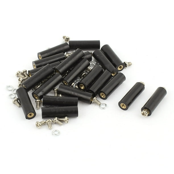 20PCS M3 Brass Insert Thread 8x25mm Insulated Standoffs Spacer for PCB ...