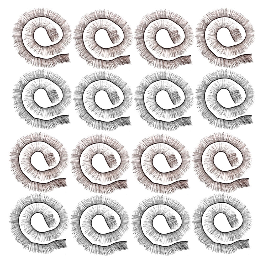 FENGGUIQU Eyelashes for Dolls Pa Black for Toy Making 20Pcs 7.9 x 0.3 x ...