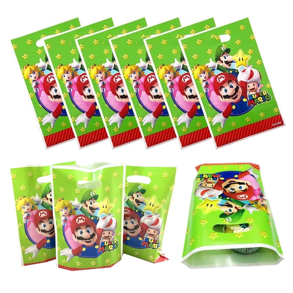 20PCS Mario Gift Bags Party Flavors Bags Treat Candy Bags For Kids ...