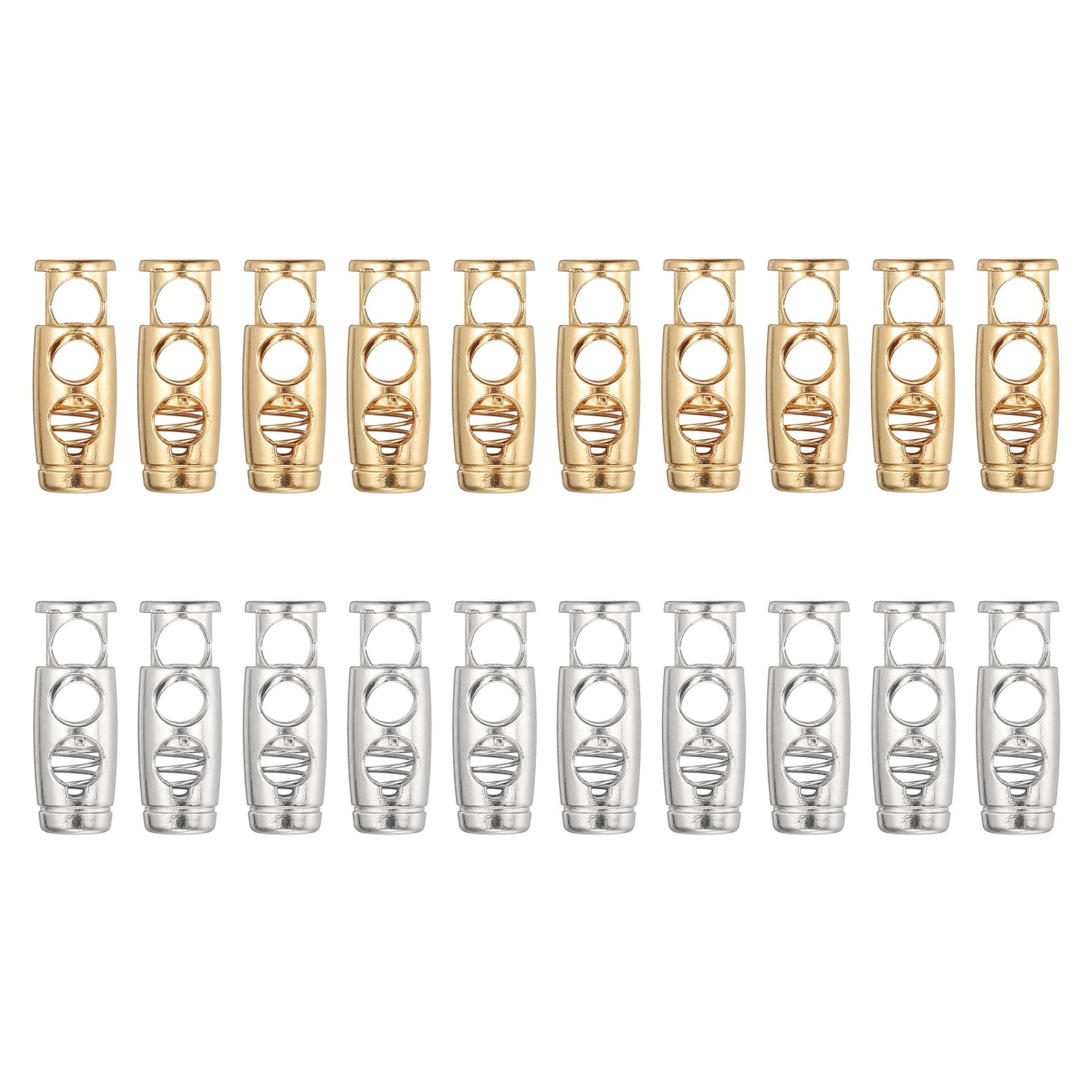 20PCS Metal Cord Locks for Drawstrings, Spring Cord Lock Toggles ...