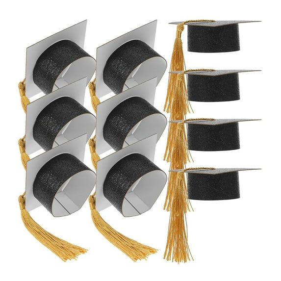 20PCS Mini Graduation Hat Goblet Cover Graduation Hat Goblet Cover Hat ...