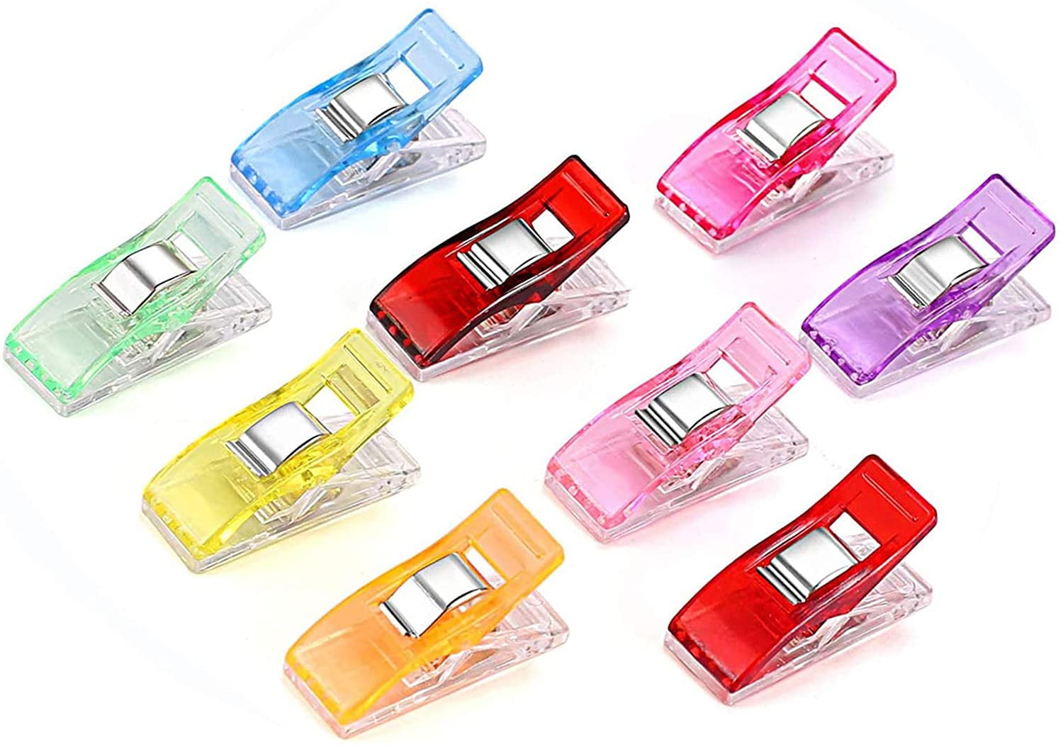Roofei Sewing Clips for Fabric Mini Clips,Assorted Random Colors, Pack ...