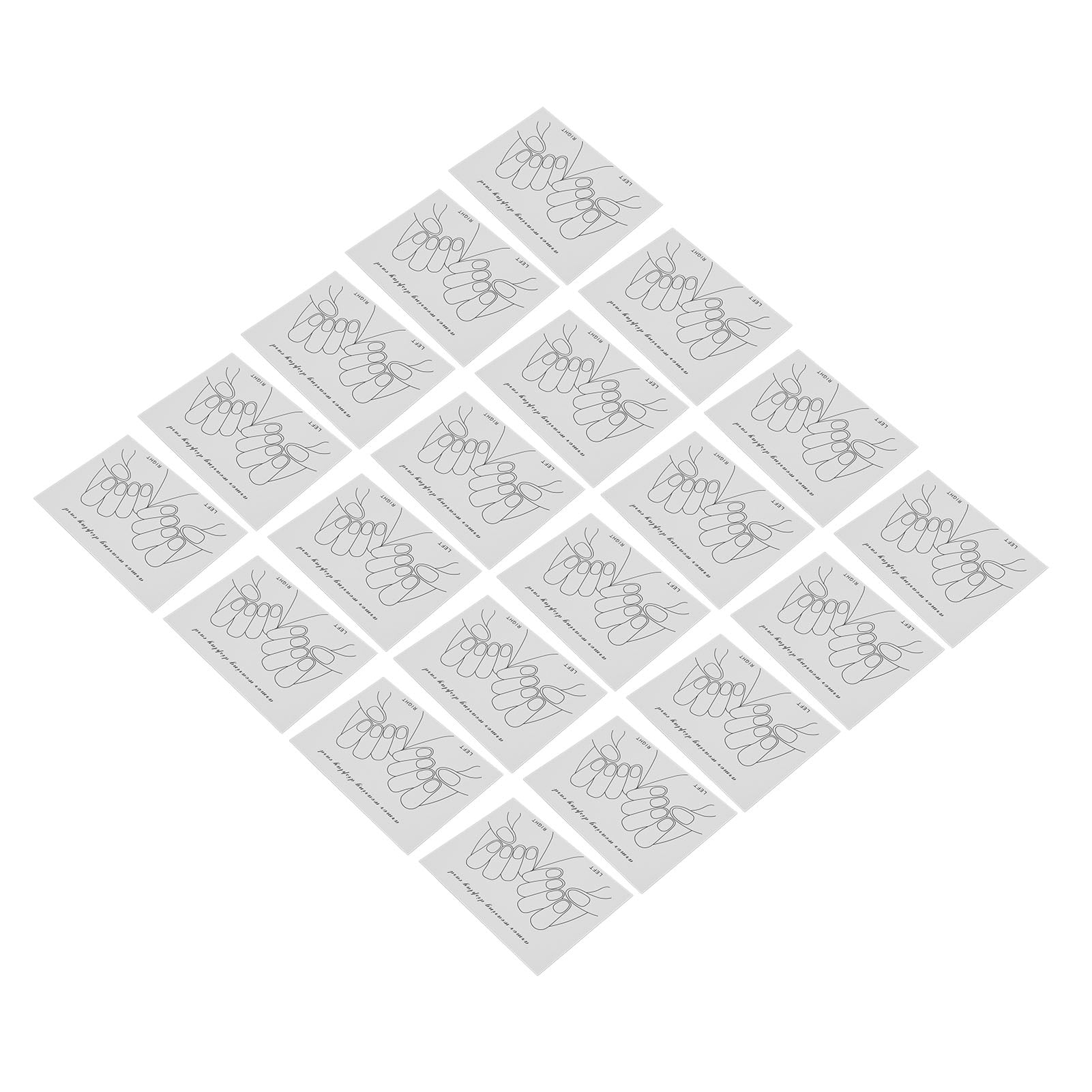 20PCS Nail Art Display Cards Finished Fake Nails Photo Tool for DIY ...