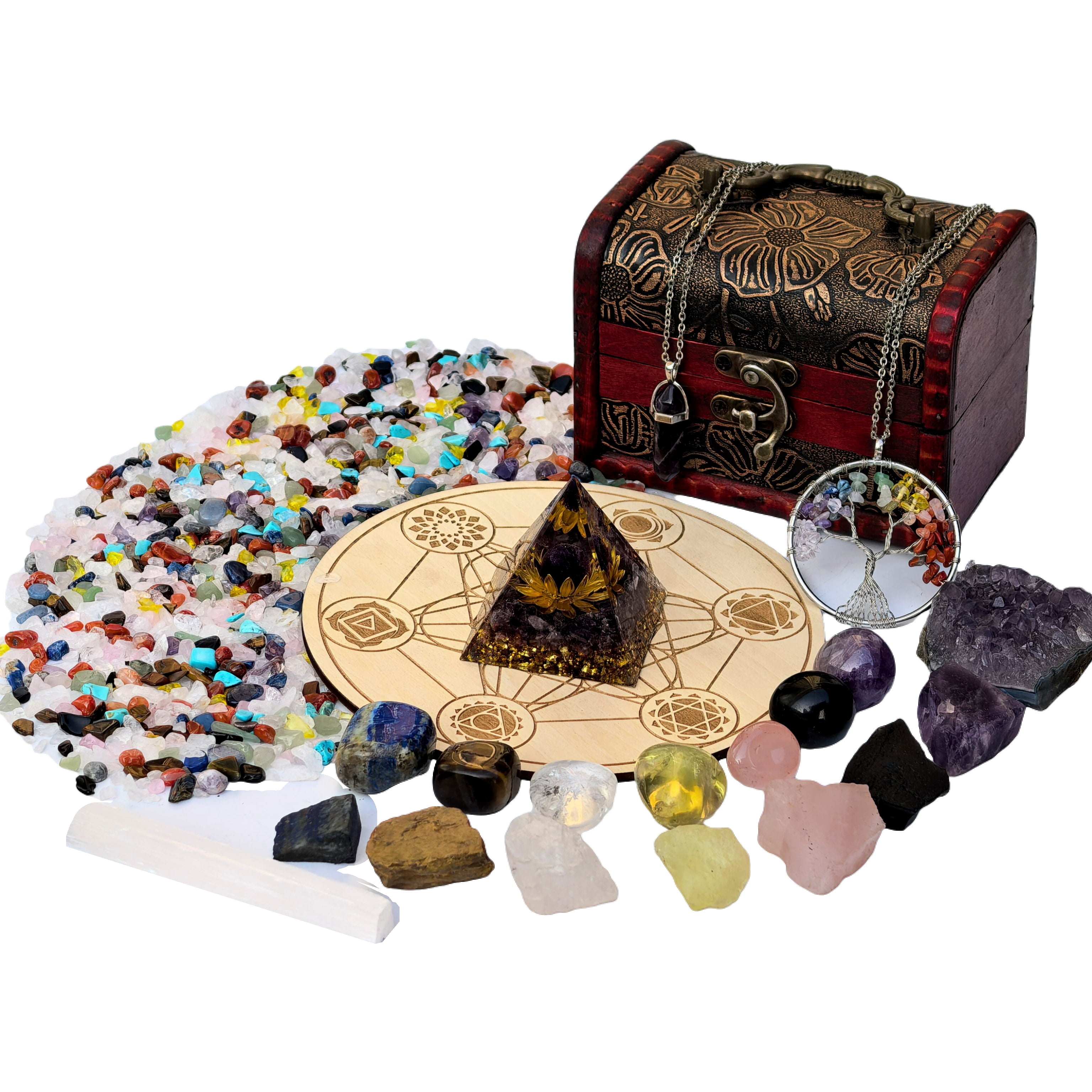 20PCS Natural Crystals and Healing Stones Set, Christmas Gifts for ...