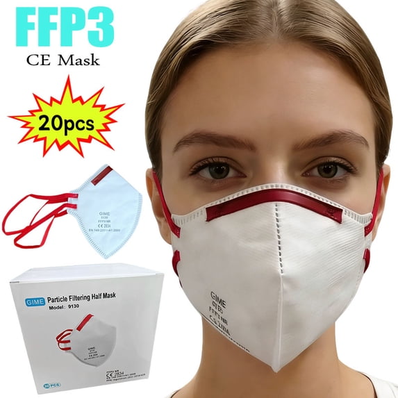 20PCS / Pack FFP3 Safety Dust Respirator Adults 5 Layers Filter Face ...
