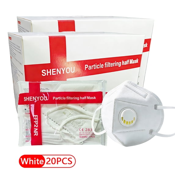 20PCS/Pack adult ce mask with valve ffp2 hygienic safety dust ...