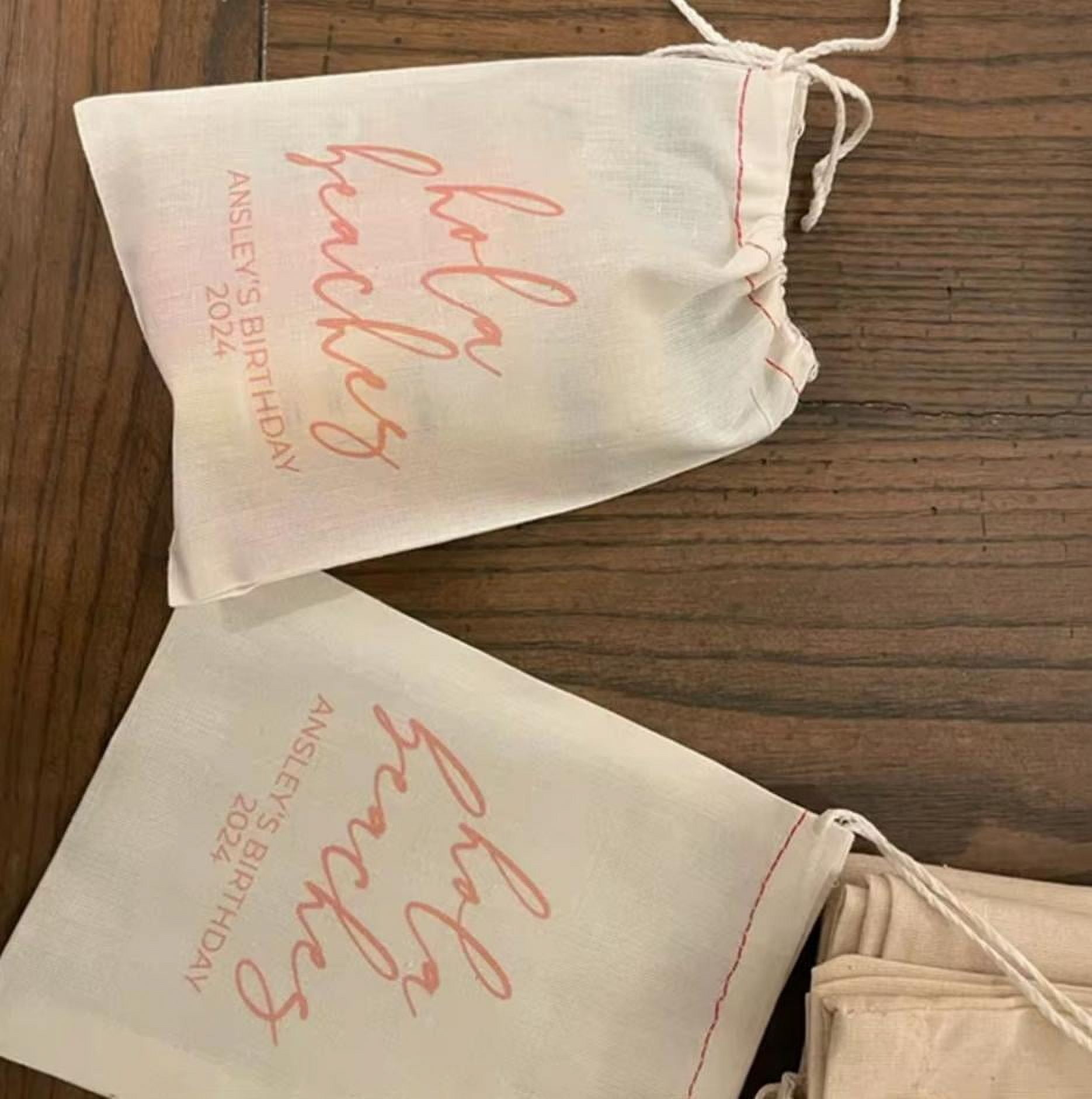 20PCS Personalized Hangover Recovery Kit Drawstring Bags, Hola Beaches ...