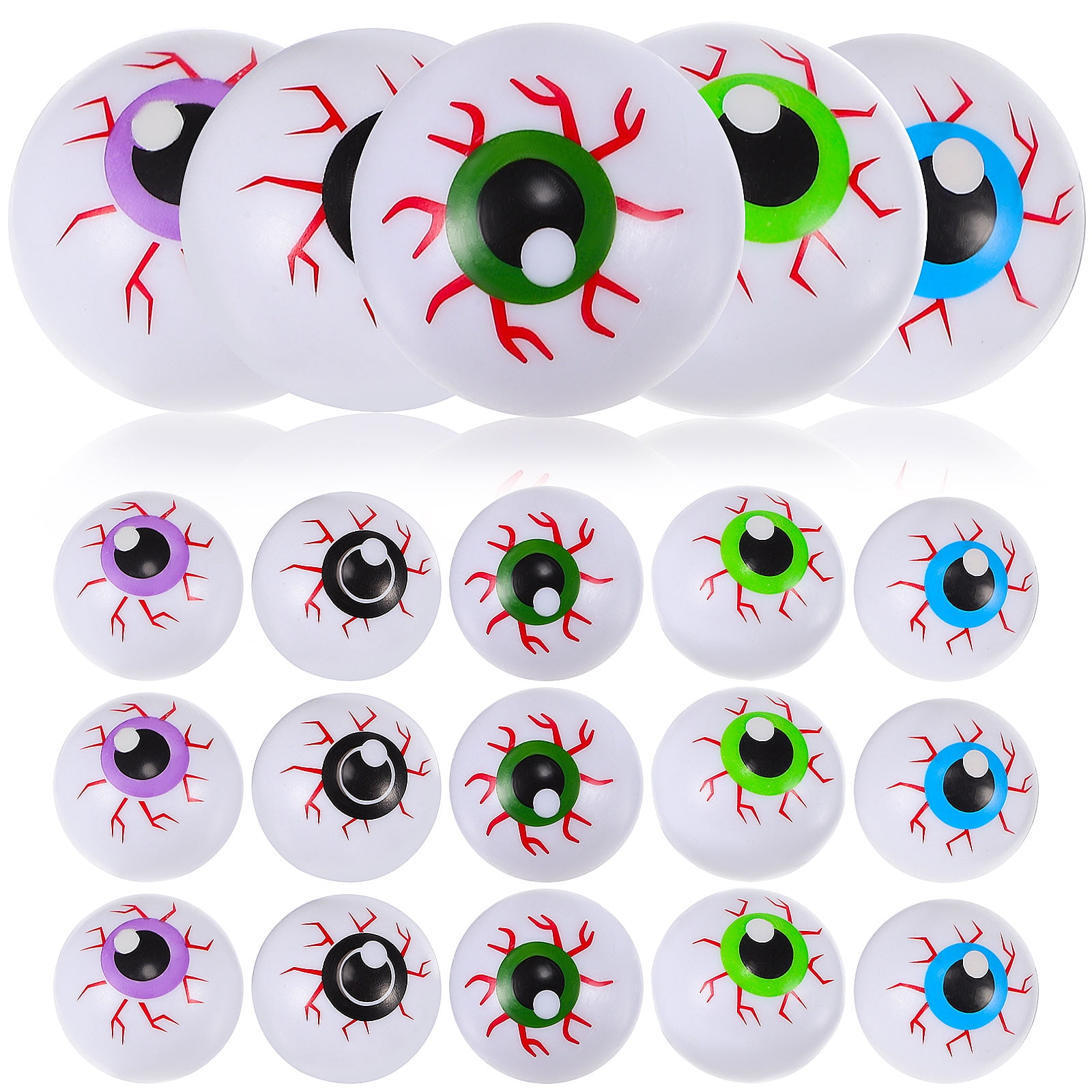 20PCS Plastic Halloween Eyeballs Scary Ping Pong Eyeballs for Kids Toys ...