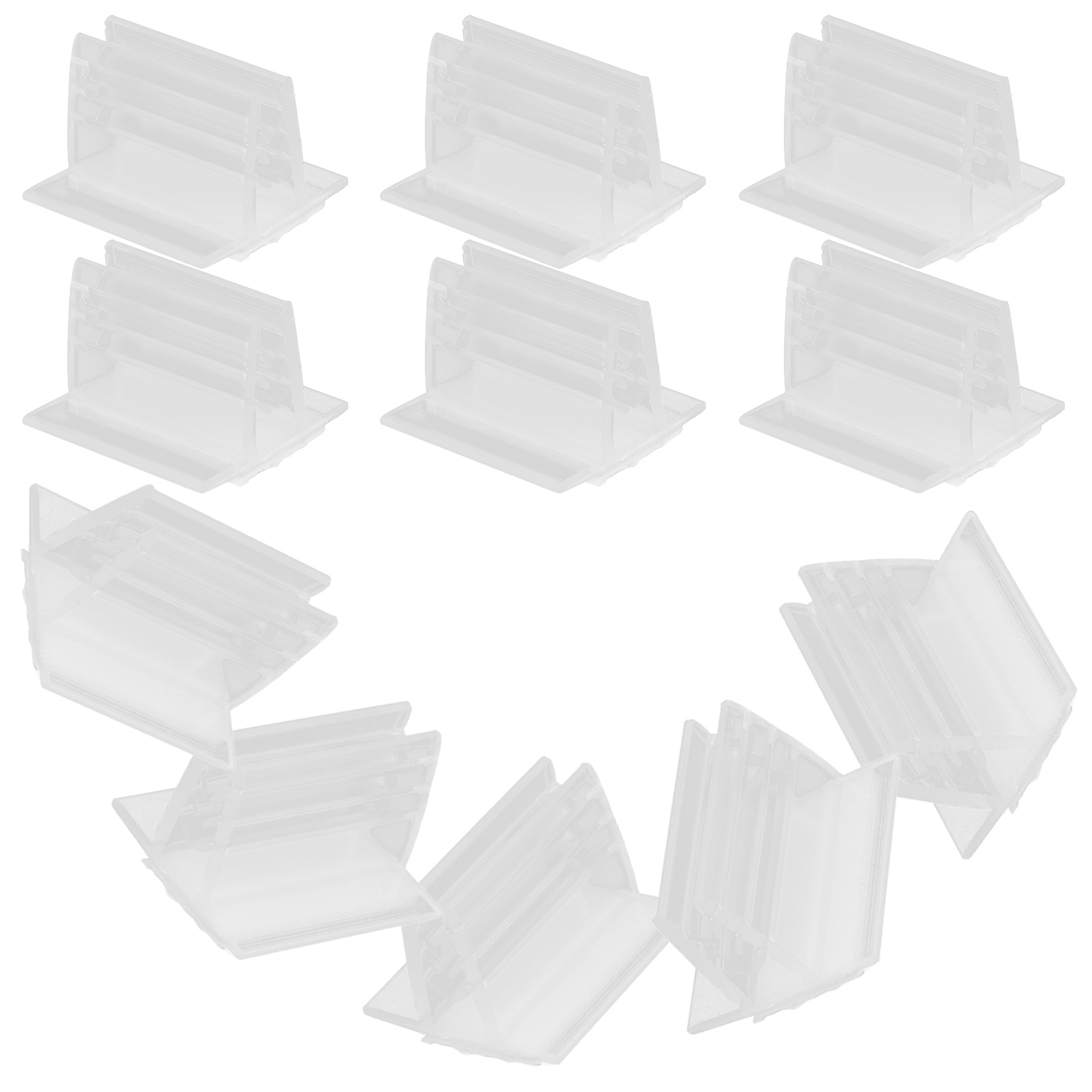 20PCS Plastic Shelf Label Holder Clear Wire Shelf Label Holder Wood ...