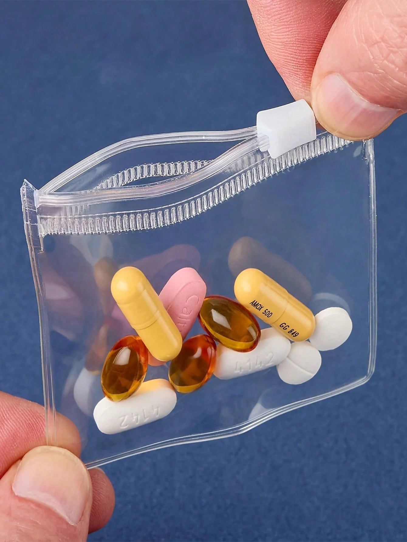 20PCS Portable Sealable Pill Bags, Waterproof Plastic Medication ...