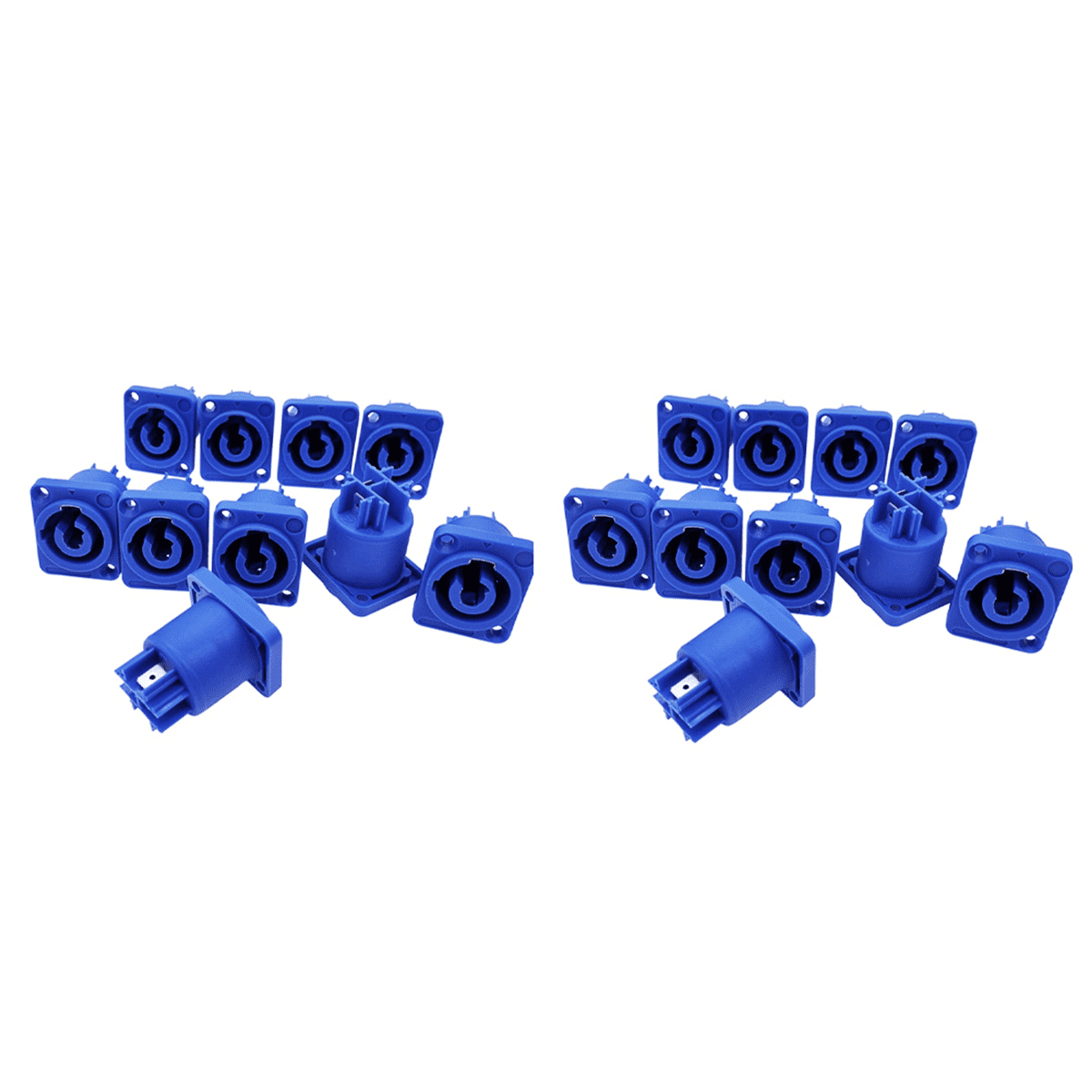 20PCS Powercon Connector 3 Pins 20A 250V Power Speaker Panel Socket ...