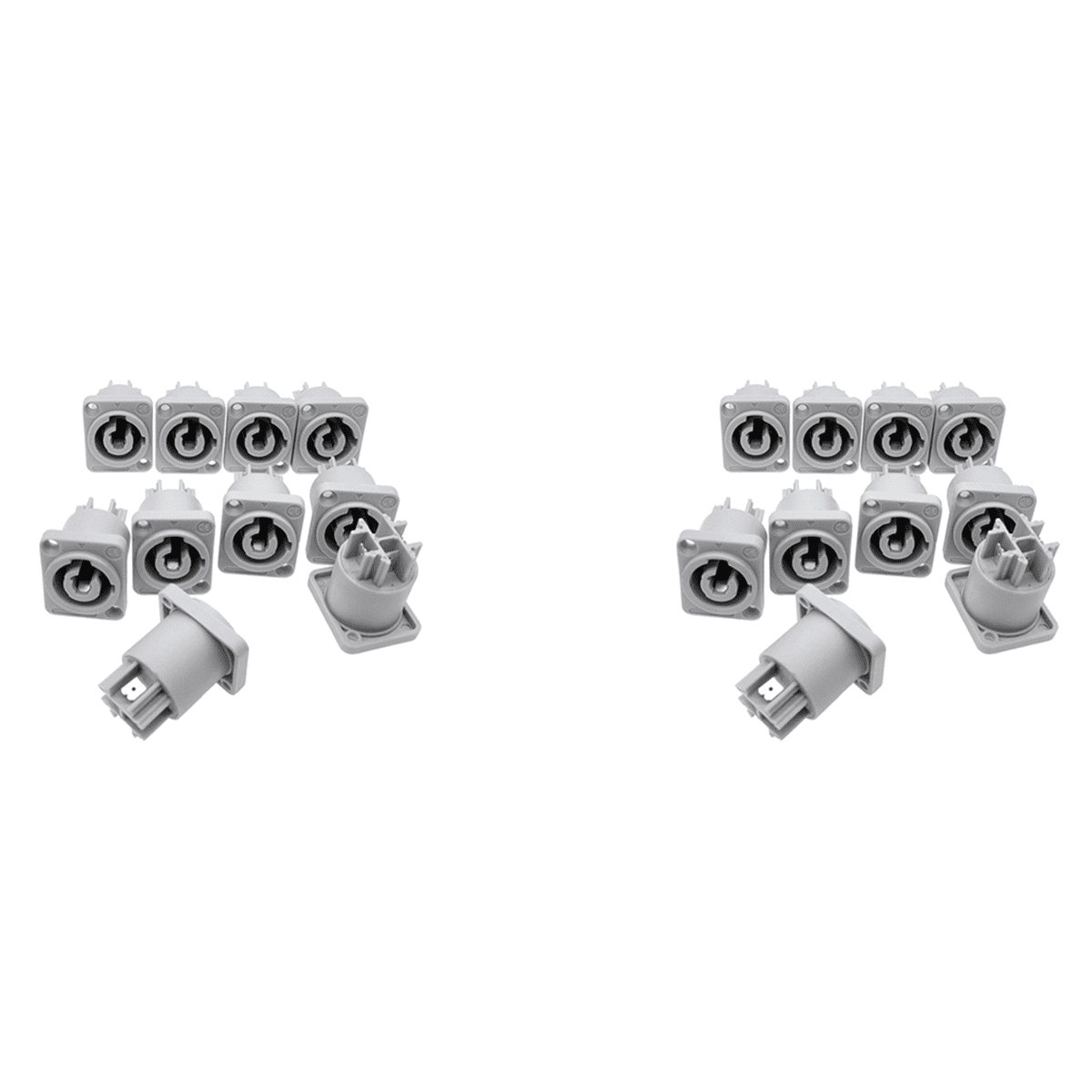 20PCS Powercon Connector 3 Pins 20A 250V Power Speaker Panel Socket ...