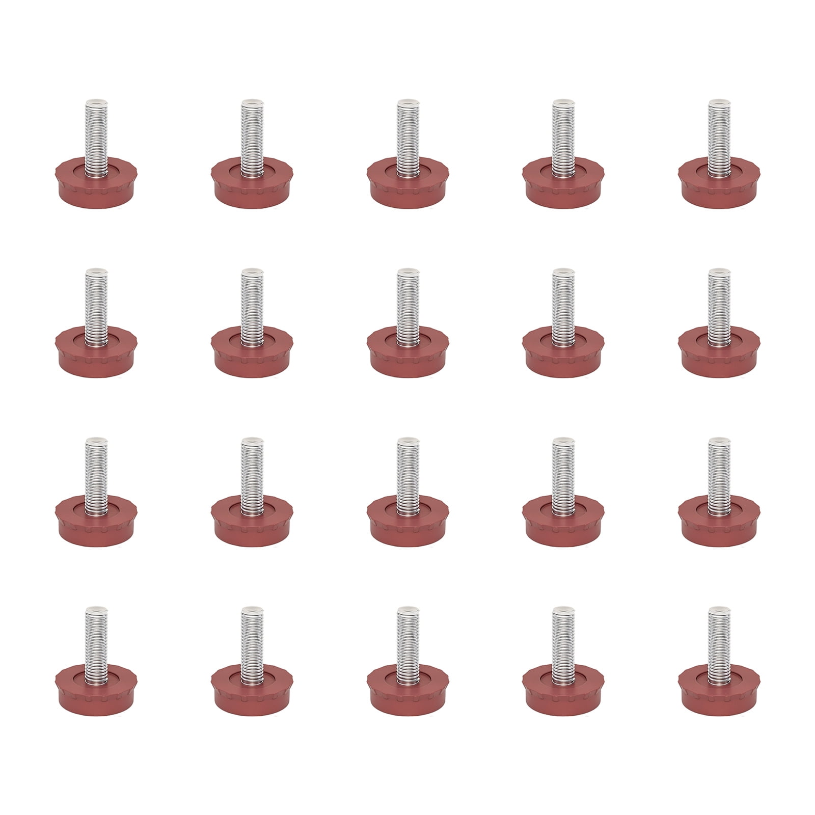 20PCS Quiet Heavy Duty Adjustable Furniture Legs Pad Not Slip Floor ...