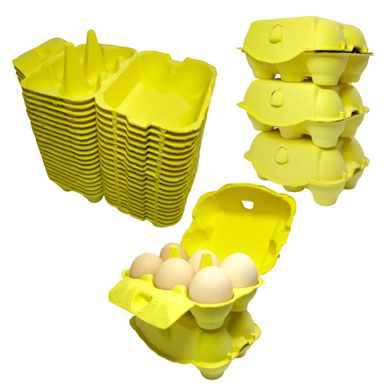 20PCS Reusable Egg Carton 6 Count Bulk Egg Glad Storage Containers for ...
