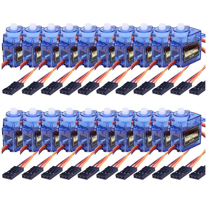 20PCS SG90 9G Mini Servo Servo Motor for RC Planes Robot Arm Fixed-Wing ...