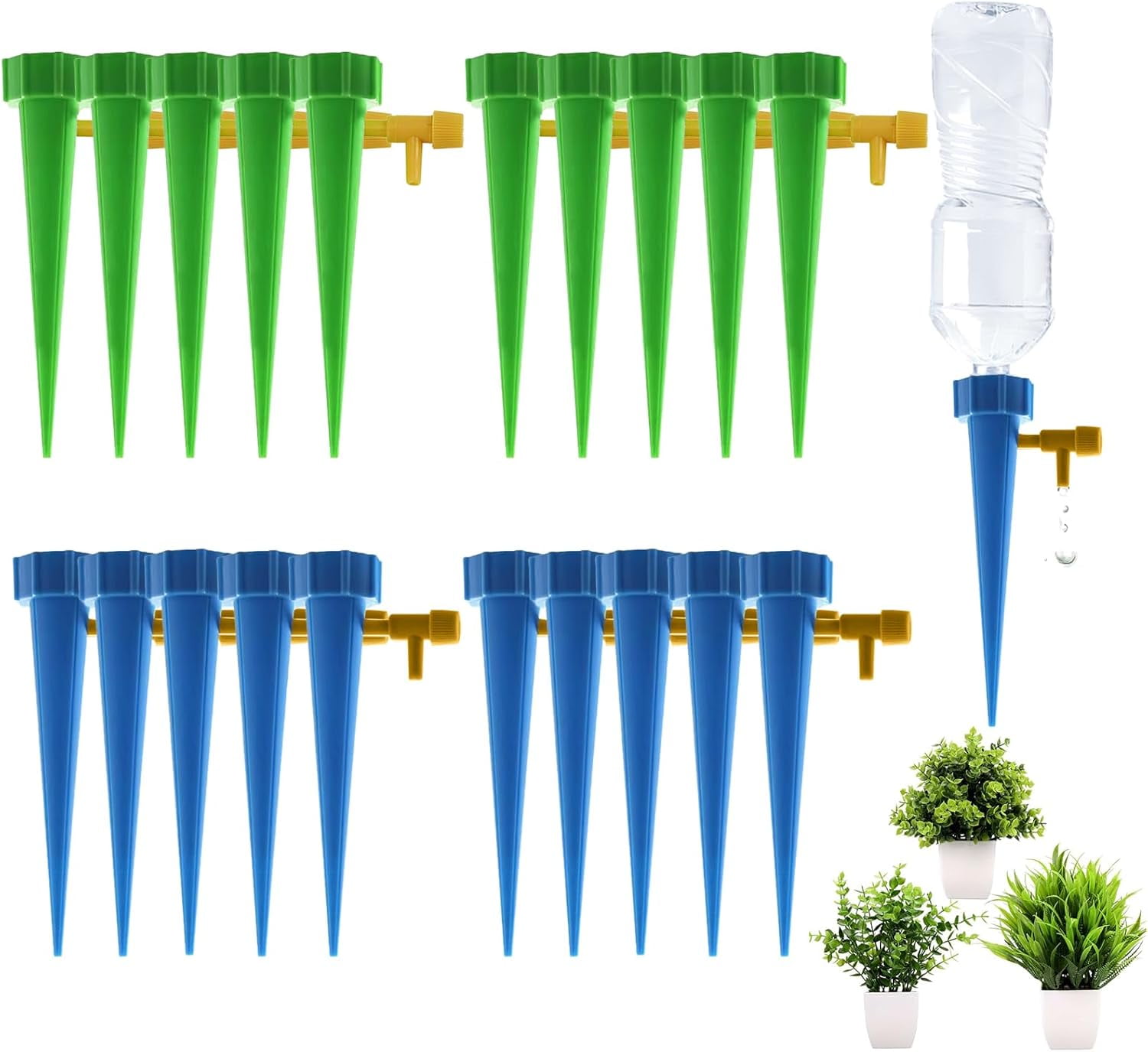 20PCS Self Watering Spikes for Plant, Self Watering Planter Insert ...