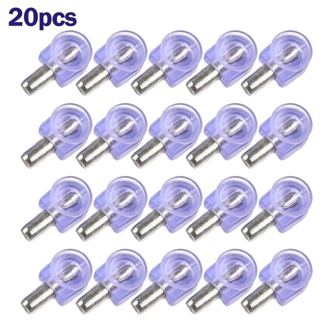 20PCS Shelf Studs Pegs Plastic Laminate Support Bracket Cabinet ...