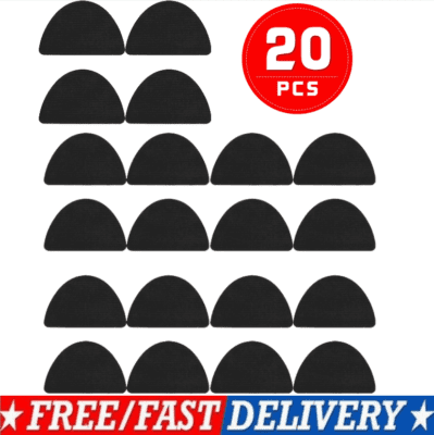 20PCS Shoe Toebox Toeburst Blowout Hole Prevention Insert/Patch (Black ...