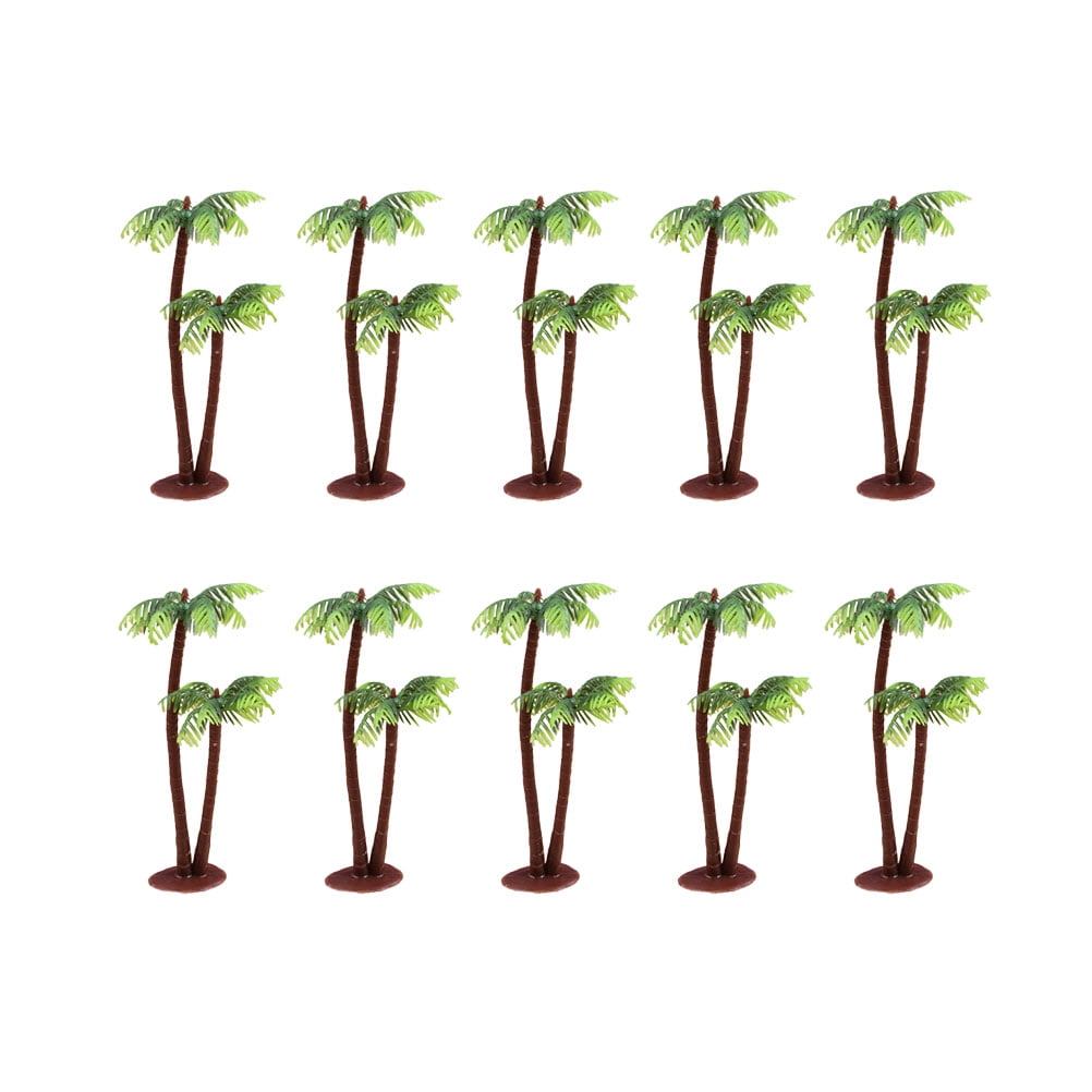 20PCS Simulated Coconut Tree Model Mini Coconut Tree Cake Decor ...
