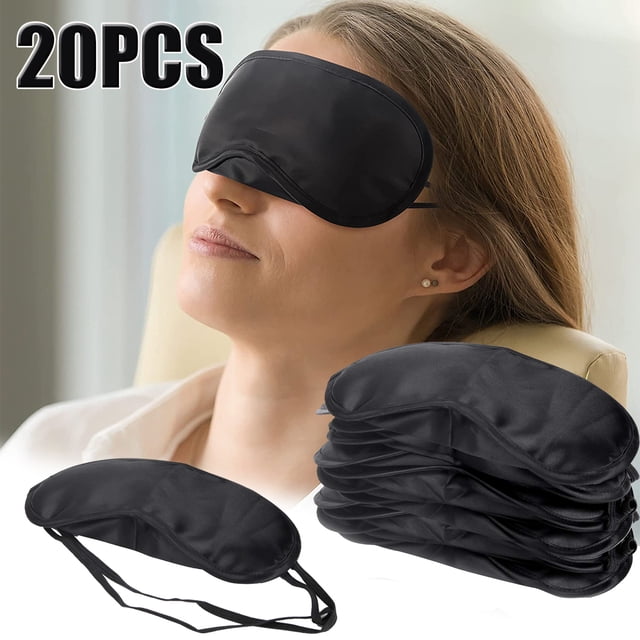 20PCS Sleep Eye Mask Blindfold with Nose Pad and Elastic Strap ...