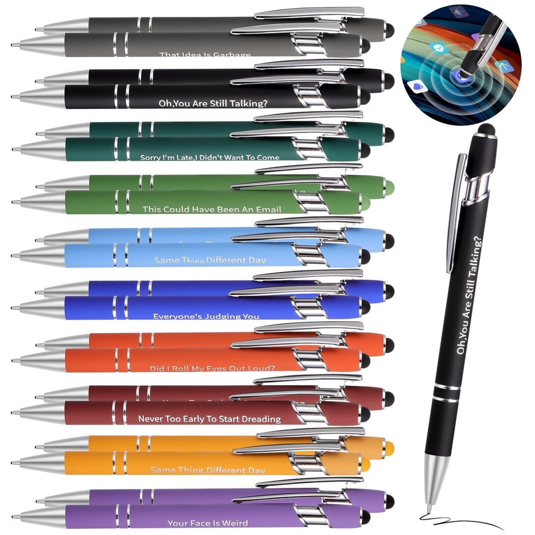 20PCS Snarky Ballpoint Pens Office Stylus Ballpoint Pens with Sarcastic ...