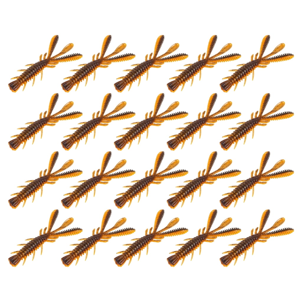 20PCS Soft Crawfish Baits Artificial Baits Floating Shrimp Lobsters ...
