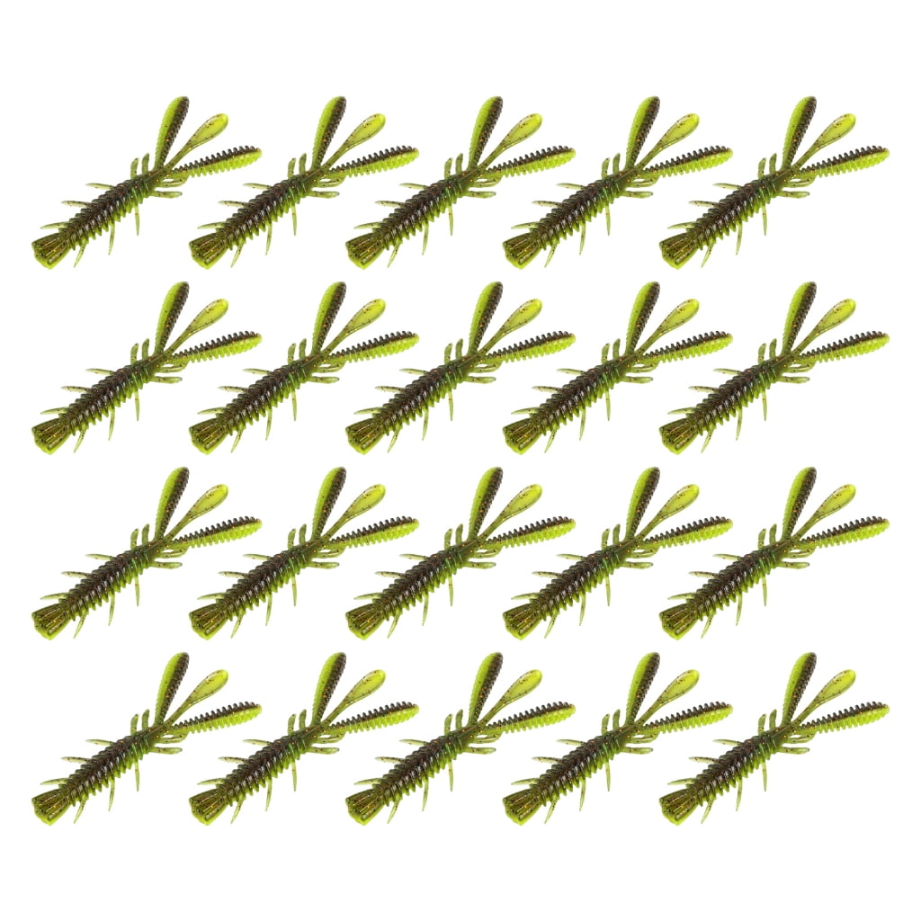 20PCS Soft Fishing Crawfish Lure Baits Shrimp Baits Artificial Lure ...