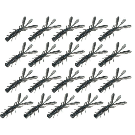 20PCS Soft Plastic Fishing Lures Artificial Swimbait Floating Shrimp ...