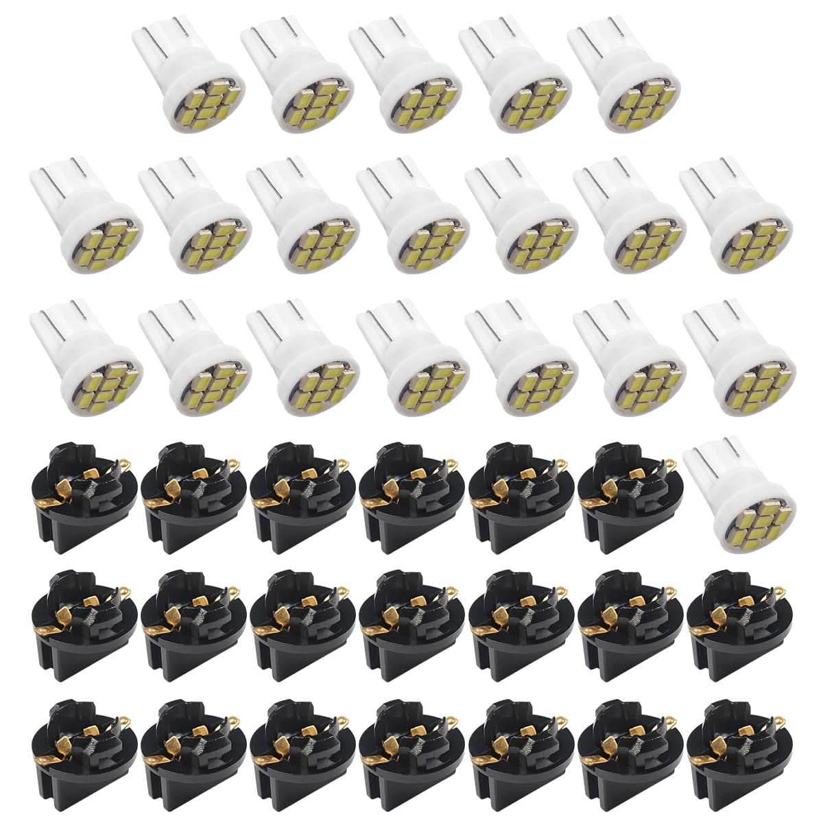 20PCS T10 194 168 LED Dash Instrument Light Bulbs, Bright Panel Gauge ...