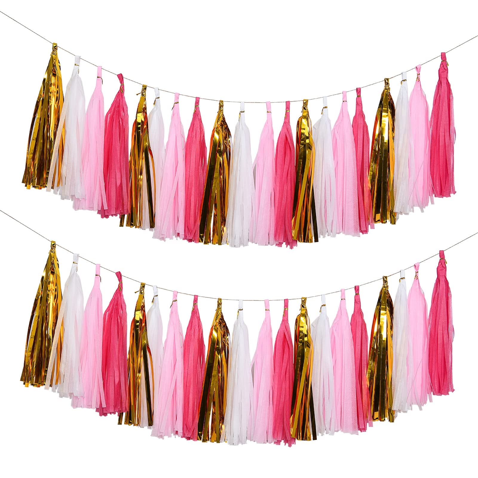 20PCS Tissue Paper Tassels Paper Tassel Garland Banner Table Decor ...