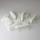 20PCS White Furniture Chair Leg Pins Glide Nails Holding Pins Plastic ...