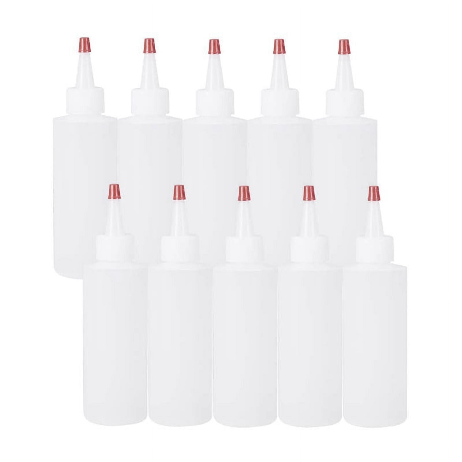 20Pack 120Ml PE Squeeze Dispensing Bottles with Red Tip Caps - Good for ...