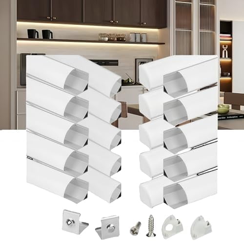 20Pack 3.3FT/1M V Shape LED Aluminum Channel System,Lightweight Design ...