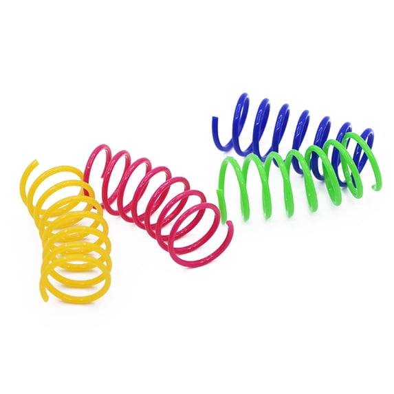 20Pack 4 Colors Cat Spring Toys for Indoor Cats Interactive Coil ...